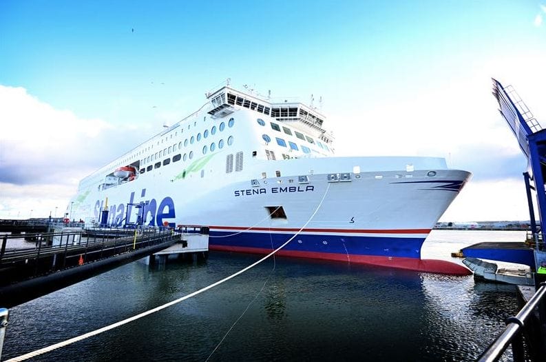 O mais novo navio da Stena Line chega a Belfast
