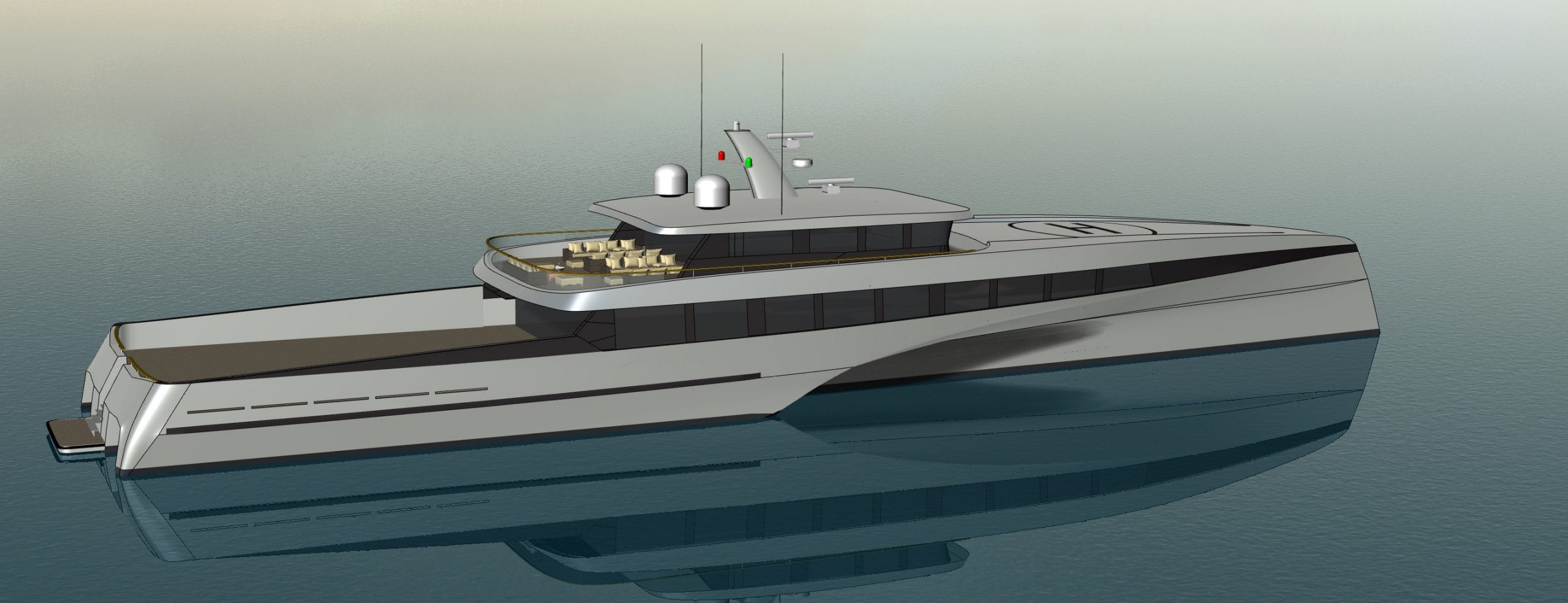 New 57m trimaran concept from Australian design studio