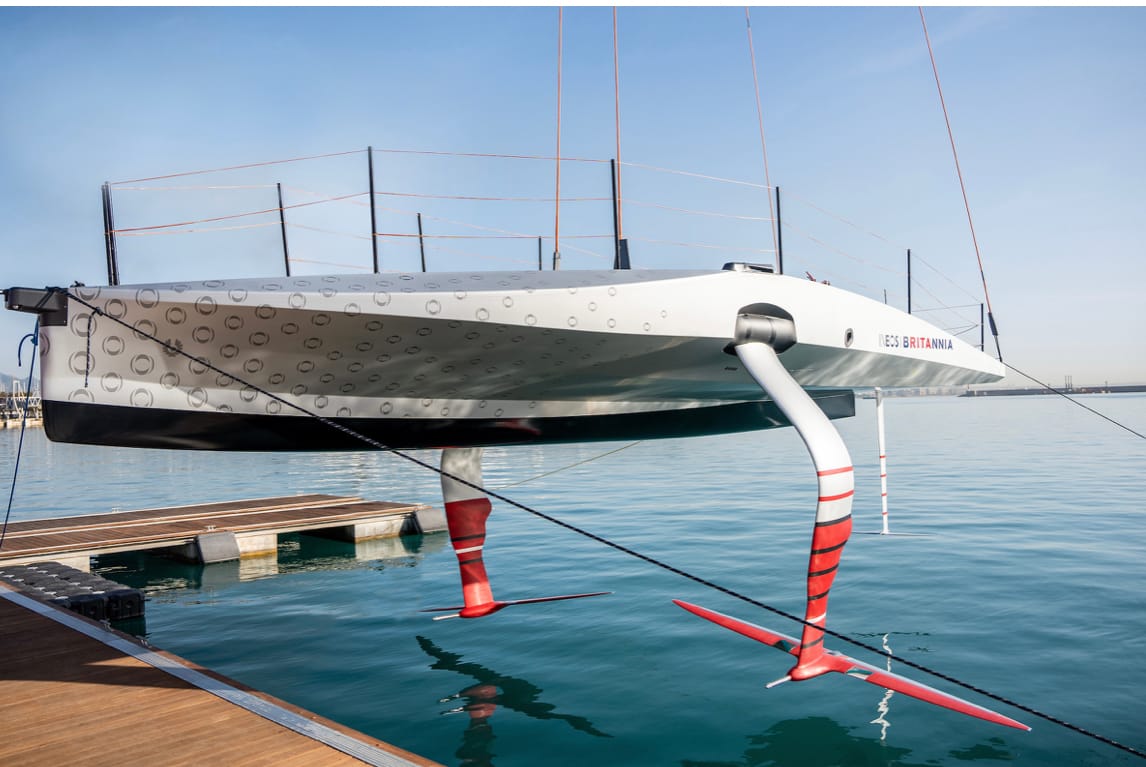 British America's Cup team Ineos Britannia launches T6 test boat